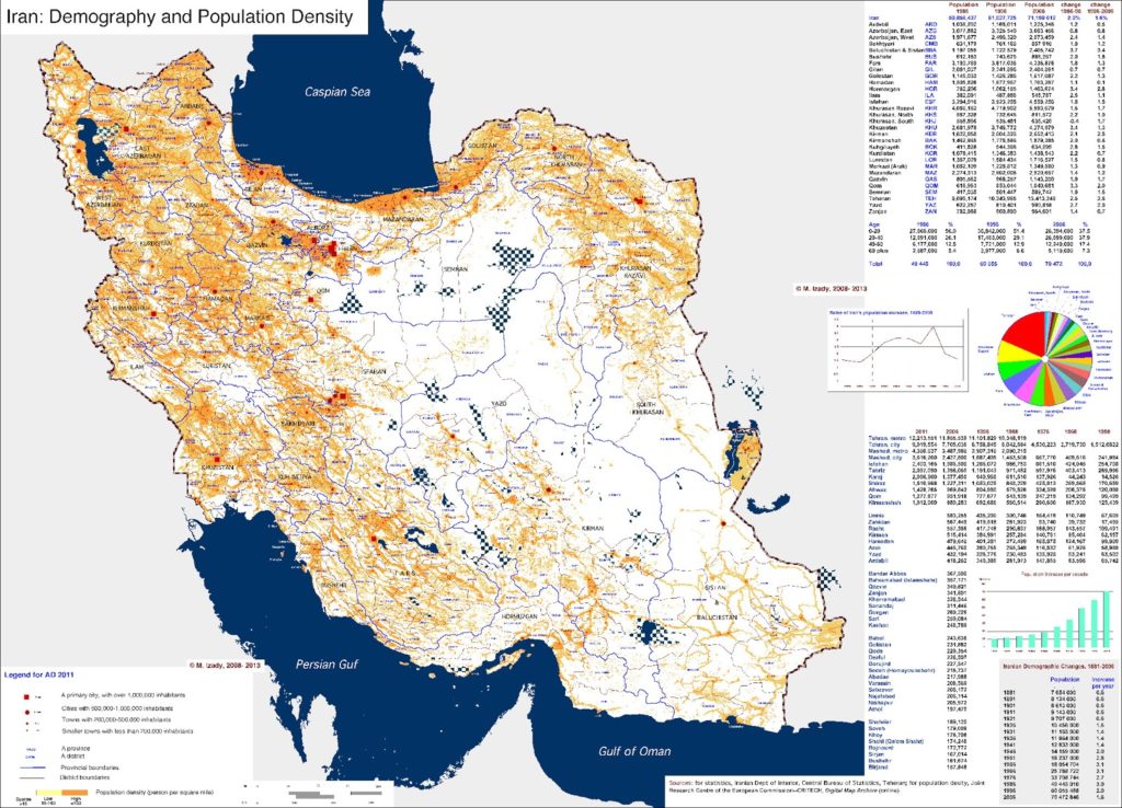 Iran geographical information